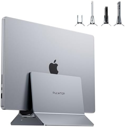 PULWTOP Supporto Verticale per Laptop, Supporto pc portatile Compatible ...