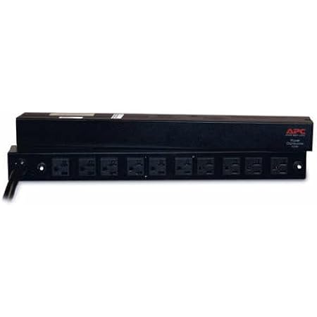 Amazon.com: APC Rack Mount PDU, Basic 100V-120V/30A, (10) Outlets, 1U Horizontal Rackmount ...