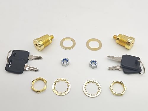 Armstrong Replacement Locks for Stack-On Safes (2-Pack), Brass Finish ...