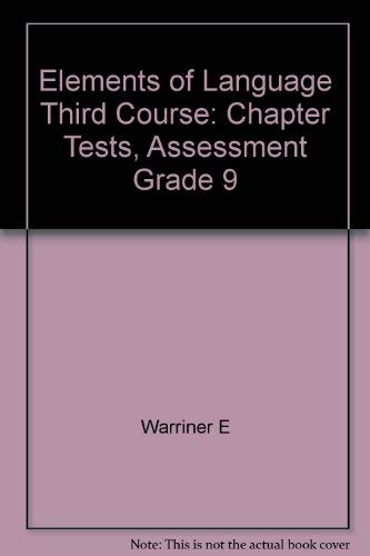 Amazon.com: Elements of Language Third Course: Chapter Tests ...