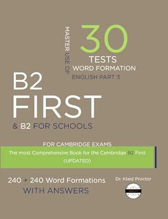 Amazon.com: B2 FIRST (Word Formation): 30 Practice Tests for the ...