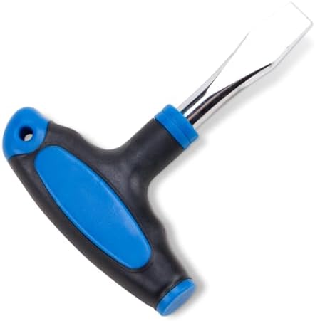 WSDMAVIS 1Pcs Premium T-Handle Flat Head Screwdriver, Wide Blade ...