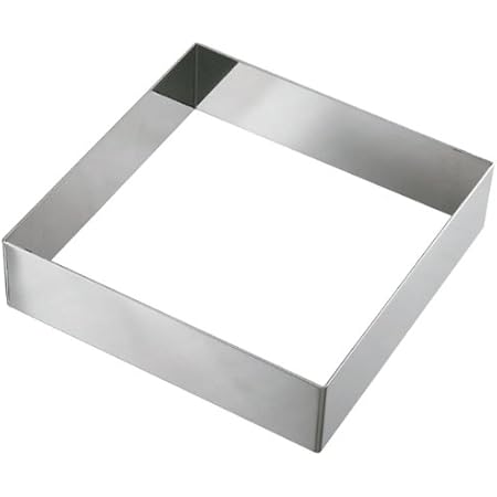 Amazon｜EBM 18-8 アルゴン正角型セルクルリング 150×150×H50｜ケーキ型 オンライン通販