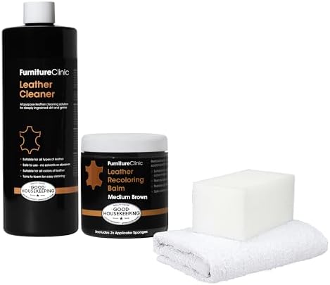Furniture Clinic Complete Leather Care Kit | Leather Cleaner & Leather ...