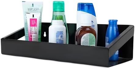 Royal Interiors Metal Multi-Purpose Wall Shelf Mount Floating Bathroom ...