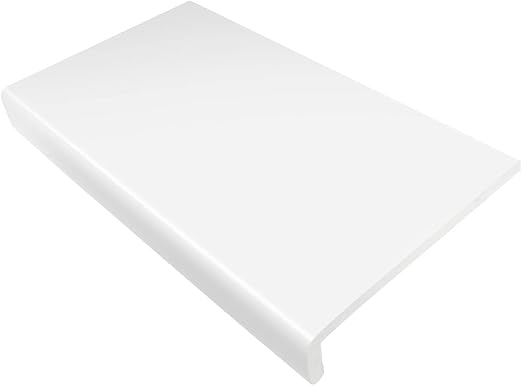 White UPVC Window Board/Cill Cover 2m Long 9mm Thick Plastic Window ...