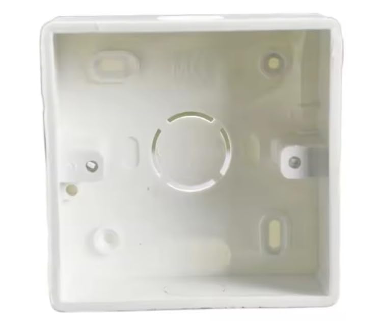 Buy MG Electrical PVC Wall Socket Box – Surface-ed Back Box for Socket ...