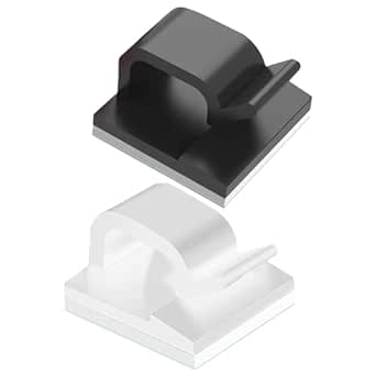 Cable Clips Adhesive, Wall Cord Clips Adhesive Wire Clamps, Compact ...