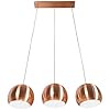 Invicta Interior 22975 Hängeleuchte Copper Ball 3er, höhenverstellbar ...