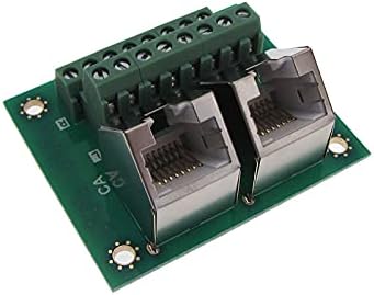 Amazon.com: Dual RJ45 Ethernet Breakout Board Module 45D Screw ...