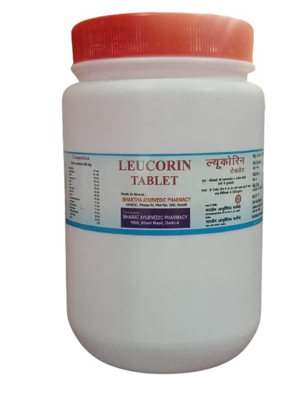 Buy Bhartiya ayurvedic pharmacy leucorin tablet - 1000 tab [ pack of 1 ...