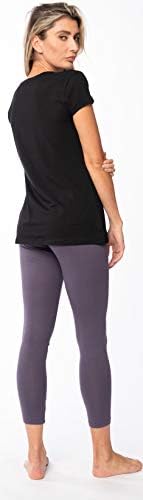 Sexy Basics Women's 5 Pack Casual & Active Basic Cotton Stretch Color T ...