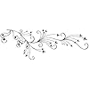 Amazon.com: Stickerbrand Swirl Floral Flower Vinyl Wall Art Decal ...