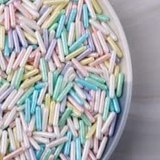 Amazon.com: Edible Colorful Rods Sugar Sprinkles 115g/4.05oz Candy ...