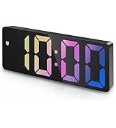 Amazon.com: AMIR Digital Clock Large Display, LED Alarm for Bedroom ...