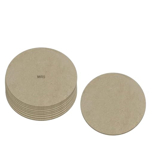 Unique Strokes MDF Round 5Inch Pack of 10 (3MM) : Amazon.in: Home & Kitchen