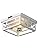 CALOKES Outdoor Flush Mount Motion Sensor White Ceiling Light ...