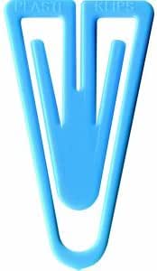 Laurel Plastiklips Pack of Paper Clips 35 mm Polystyrene Plastic Light ...