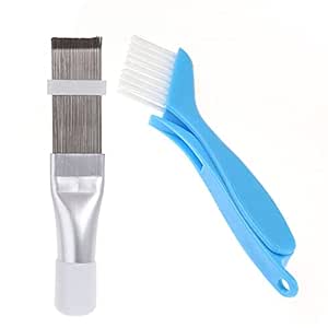 NEE 2pcs Air Conditioner Condenser Fin Cleaning Brush and Comb Set Fin ...