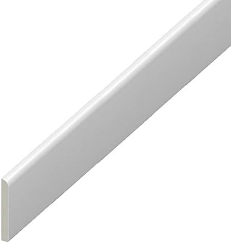 UPVC Plastic Trim 45mm x 1m - White Architrave Skirting Board/Window ...
