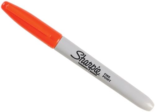 Amazon.com : Sharpie Orange Markers, Fine Point Tip, Permanent Markers ...