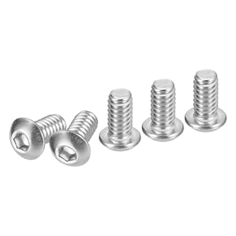 DTGN 1/4-20x1/2 Button Head Socket Cap Screws - 50Pack - Good for ...