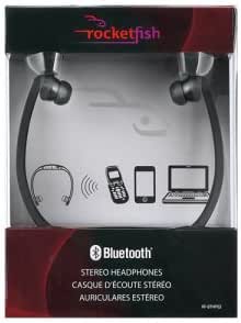 Amazon.com: Rocketfish Behind-the-Head Bluetooth Stereo Headphones - RF ...