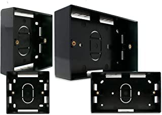 MATT BLACK 1 GANG OR 2 GANG/SINGLE OR DOUBLE, SURFACE MOUTING BACKBOX ...