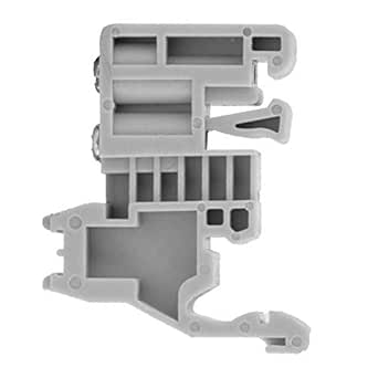 3NH® 35mm DIN Rail Terminal Block End Stopper Mounting Clips Gray Guide ...