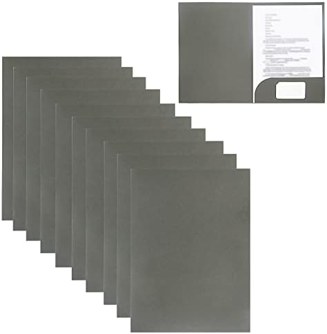 Smiling Art A4 Kraft Paper Presentation Folder, 320 g/m², Grey, Pack of ...