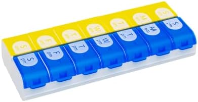 Amazon.com: EZY DOSE Pill Organizer Weekly (7-Day), Medicine Planner ...