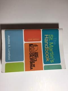 The St. Martin's Handbook Custom Edition For Saint Mary's College of ...