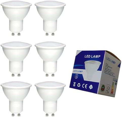 [Orginal Replacement] 6 Pack of GU10 LED Bulbs, Natural White 4000K ...