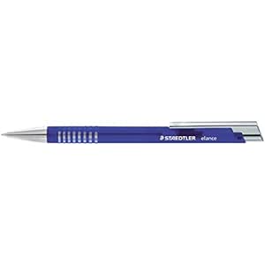 Staedtler Elance 421 25-3 Ballpoint Pen with Metal Clip - Blue : Amazon ...