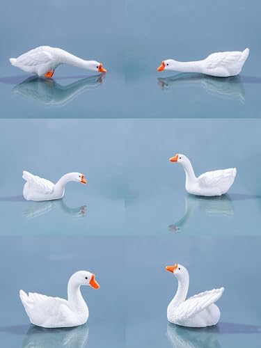 Amazon.com: yaartz Mini Resin Goose Fairy Garden Accessories, Decor for ...