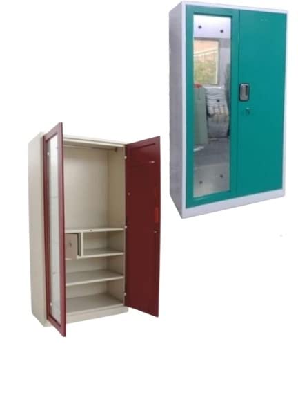 Furniture Bazaar Steel Wardrobe | 2 Door Large Almirah Cupboard with ...