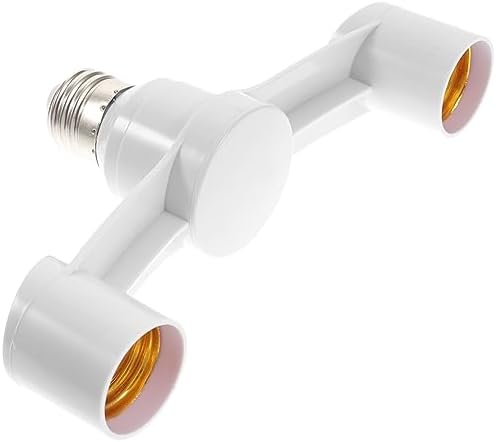 TOVINANNA Light Socket Splitter Adapter, 2 in 1 Bulbs Socket E27 Dual ...