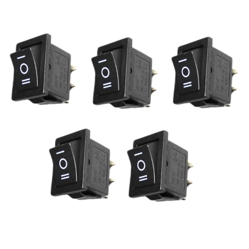 UNIVERSAL HUB 3 Pin Rocker Switches SPST On/Off Mini Black : AC 6A/250V ...