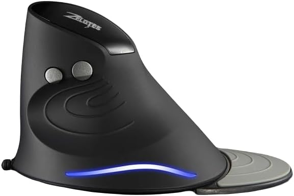 3200DPI Vertical Gaming Mouse Upright Wired/Wireless 6 Button LED ...