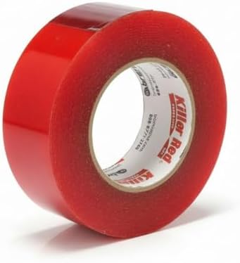 Amazon.com: Bron Tapes Killer Red Double-Sided Tape, Clear with Red ...