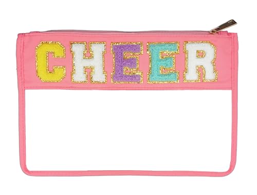 Amazon.com: Cheer Makeup Bag with Chenille Lettering - Perfect Cosmetic ...