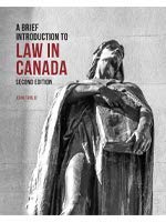 A BRIEF INTRODUCTION TO LAW IN CANADA, 2ND EDITION: 9781772557664 ...