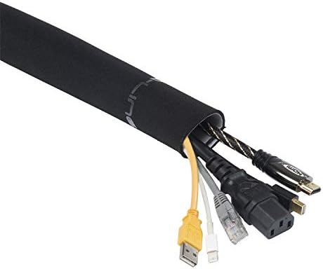 Amazon.com: D-Line White 43in Cable Sleeve, Flexible Wire Protector ...