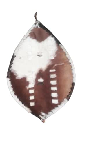 Amazon.com: vsn13 Authentic Handcrafted African Leather Shield - Oval ...
