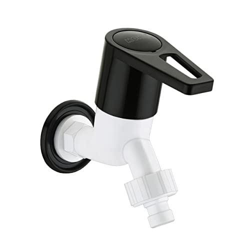 MTR Plastic Washing Machine Tap with 3 Style Nozzles, White, Painted ...