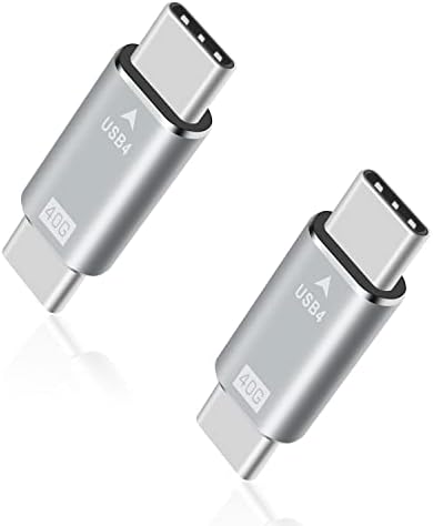 Duttek USB C Male to Male Adapter, USB C Coupler, 40Gbps,100W PD, 8K ...