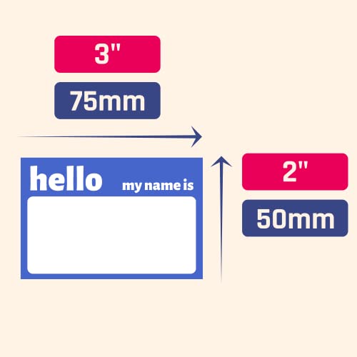 Snapklik.com : 200 Pieces - Hello My Name Is Stickers