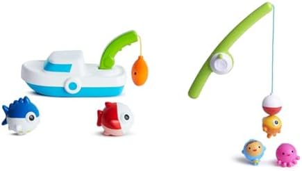 Amazon.com : Munchkin Magnetic Fishing Bath Toys - Toddler Boat Set ...