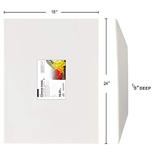 Snapklik.com : Large Painting Canvas Panels - 18x24 Inch, 6 Value Pack ...