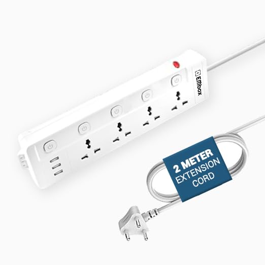 EMBOX Extension Board with USB (2.4 A) | Extension Board with Switches ...